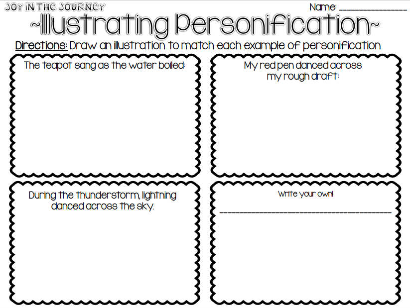 Language Art Mini Spark #67: Personification | Westside Excellence in Youth